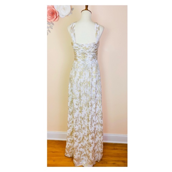 Rachel Zoe | Dresses | New Rachel Zoe Bella Metallic Floral Maxi Gown ...